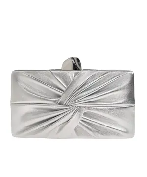 Cult Gaia Logo Clutch - Silver