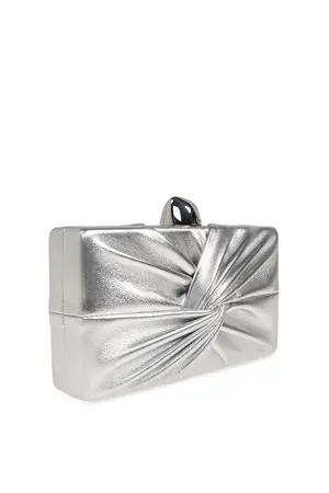 Cult Gaia Logo Clutch - Silver