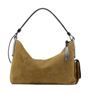 Marc Jacobs Suede Scene Large Shoulder Bag