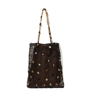 Cult Gaia Logo Tote Bag - Brown