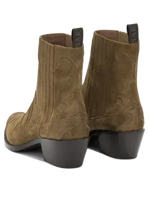 Sartore Velour 45 Mm' Cowboy Ankle Boots