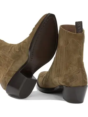 Sartore Velour 45 Mm' Cowboy Ankle Boots