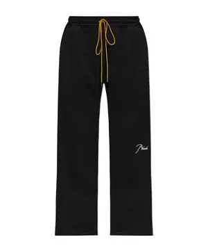 Rhude Drawstring Athletic Pants - Black