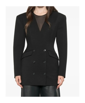Andamane Double-breasted Collarless Jacket