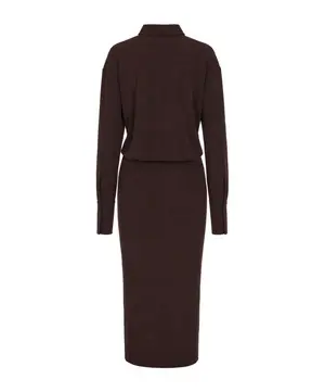 Andamane Lilia Draped Midi Dress