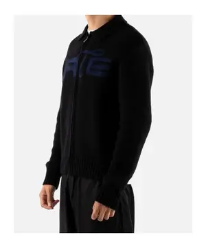 ARTE ANTWERP Logo-patch Zip-up Sweater