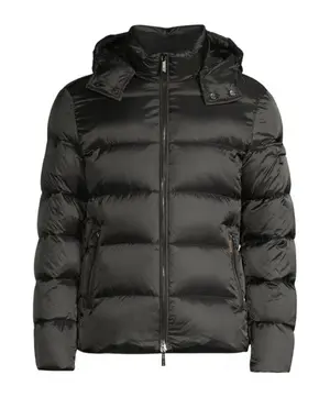 MOORER Brett Hooded Down Jacket - Green