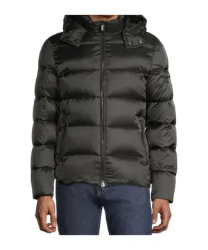 MOORER Brett Hooded Down Jacket - Green