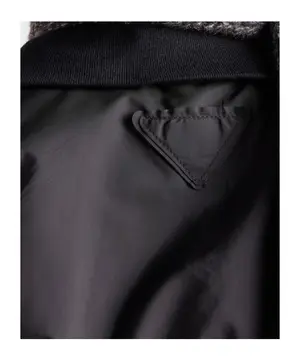 Prada Reversible Jersey Zipper Jacket With Hood