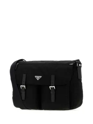 Prada Vela Buckled Messenger Bag