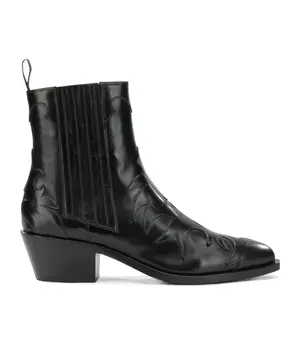 Sartore Parma 45 Mm' Cowboy Ankle Boots - Black