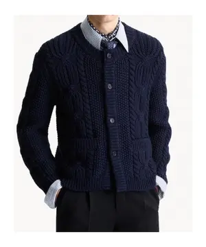 Saint Laurent Cable-knit Button-fastening Cardigan