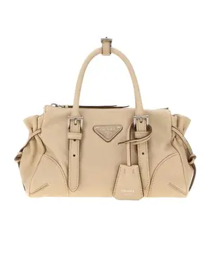 Prada Karin Small Tote Bag - Light Brown
