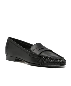 AeydĒ Aldous Ruched Penny-slot Loafers