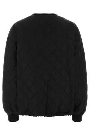Prada Quilted Zip Jacket With Triangle Logo