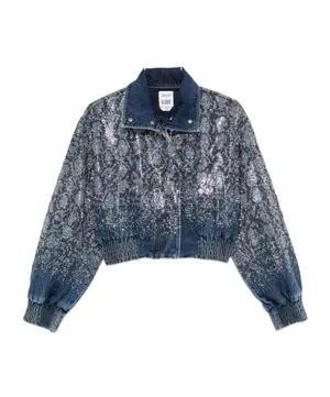 Liu Jo X Elodie Sequin-embellished Denim Jacket