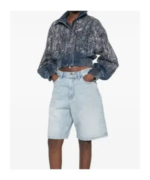 Liu Jo X Elodie Sequin-embellished Denim Jacket