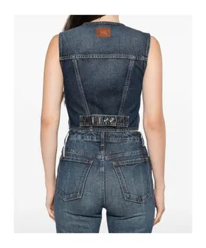 Liu Jo X Elodie Sleeveless Denim Jacket