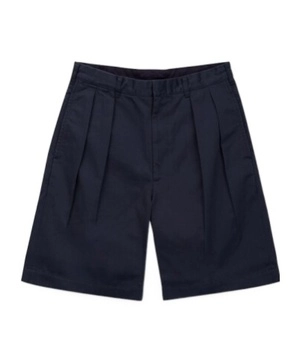 Nanamica Double-pleated Belted Shorts - Navy