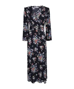 Rixo Long-sleeved Dress - Black