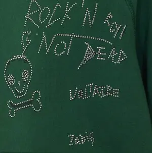 Zadig&Voltaire Georgy Crystal Detail Hoodie