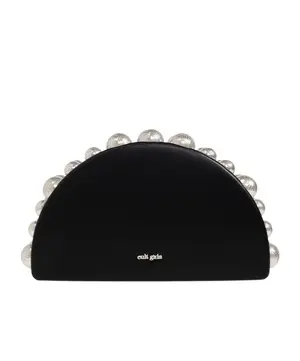 Cult Gaia Logo Clutch - Black