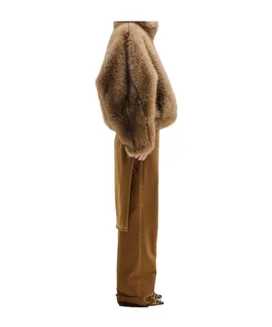 DARKPARK Faux Fur Aviator Bomber - Brown