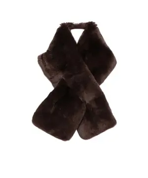 YVES SALOMON Logo Square Scarf - Black