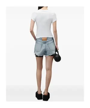 Alexander Wang Cher Ry Graphic Fitted Ringer Tee