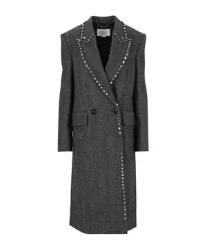 Stella McCartney Embellished Herringbone Coat