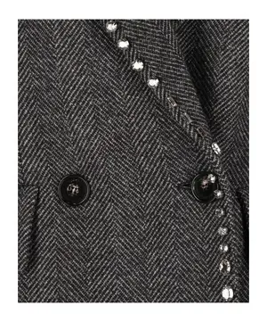 Stella McCartney Embellished Herringbone Coat