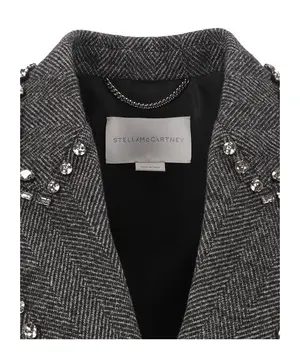 Stella McCartney Embellished Herringbone Coat