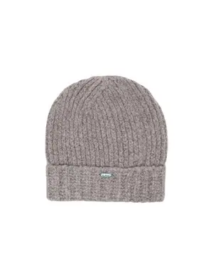 Alanui Ribbed-knit Cashmere Beanie Hat - Light Gray