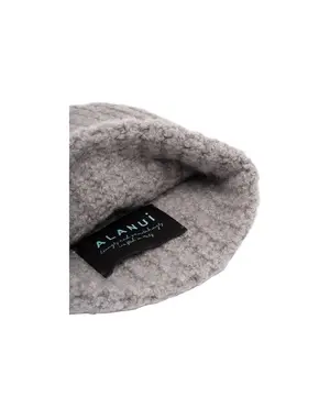 Alanui Ribbed-knit Cashmere Beanie Hat