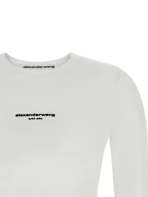 Alexander Wang Logo Fitted Long-sleeve T-shirt