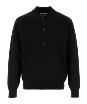 Dries Van Noten Long-sleeved Knitted Sweater - Black