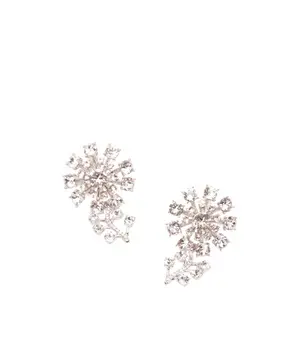SELF-PORTRAIT Flower Earrings - Silver
