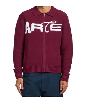 ARTE ANTWERP Stencil Zip Cardigan