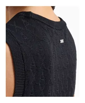 Armani Exchange Monogram-knit Dress