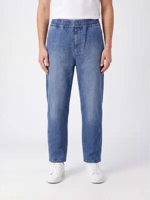 Emporio Armani Elasticated Waist Wide-leg Jeans