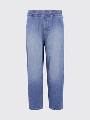 Emporio Armani Elasticated Waist Wide-leg Jeans