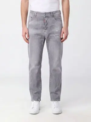 Dsquared2 Distressed Straight-leg Cotton Denim Jeans