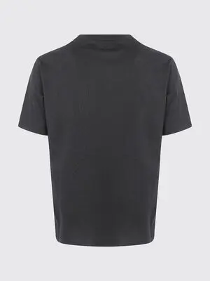 Emporio Armani Graphic Print Cotton Crewneck T-shirt With A Slim Fit