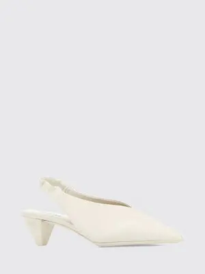 Loewe Origami Cubic Lambskin Slingback Pumps - White
