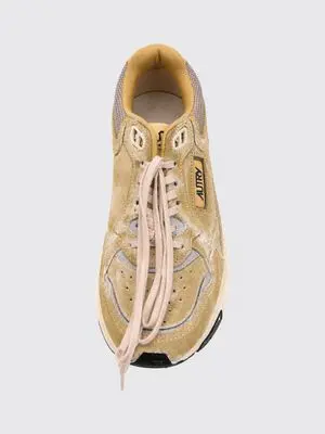 AUTRY Hyperway Super Vintage Suede And Mesh Sneakers - Yellow