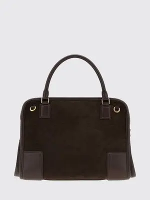 Loewe Amazona 180 Medium Suede Handbag With Removable Shoulder Strap - Hazel