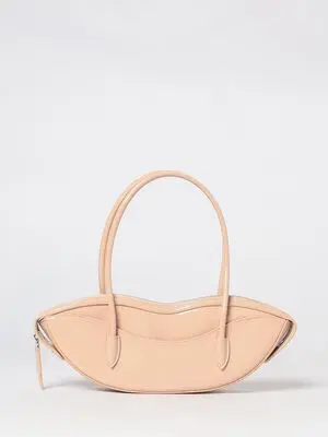 Fiorucci Lips Handbag In Patent Synthetic Leather With Double Handle - Pink
