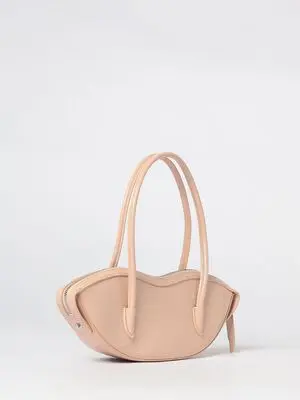 Fiorucci Lips Handbag In Patent Synthetic Leather With Double Handle - Pink