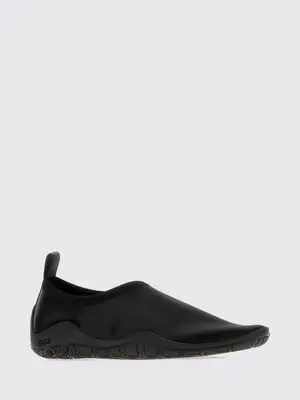 JIL SANDER Elbe Satin Slip-on Trainers With Contrasting Vibram Sole - Black