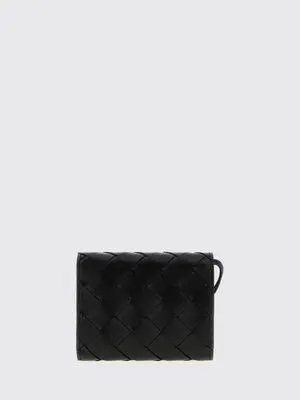 Bottega Veneta Andiamo Woven Lambskin Leather Tri-fold Wallet